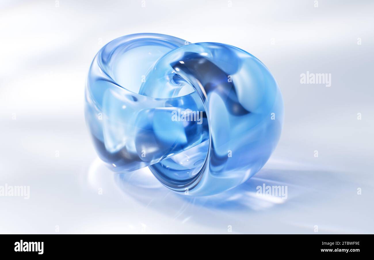 Abstract shiny glass geometry background, 3d rendering. 3D illustration ...