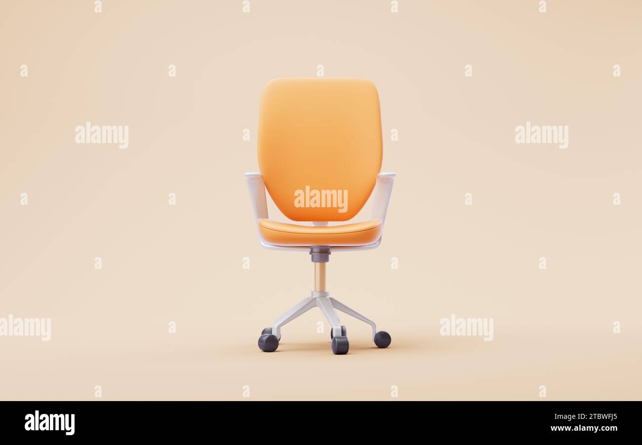 Cartoon style office chair, 3d rendering. 3D illustration Stock Photo ...