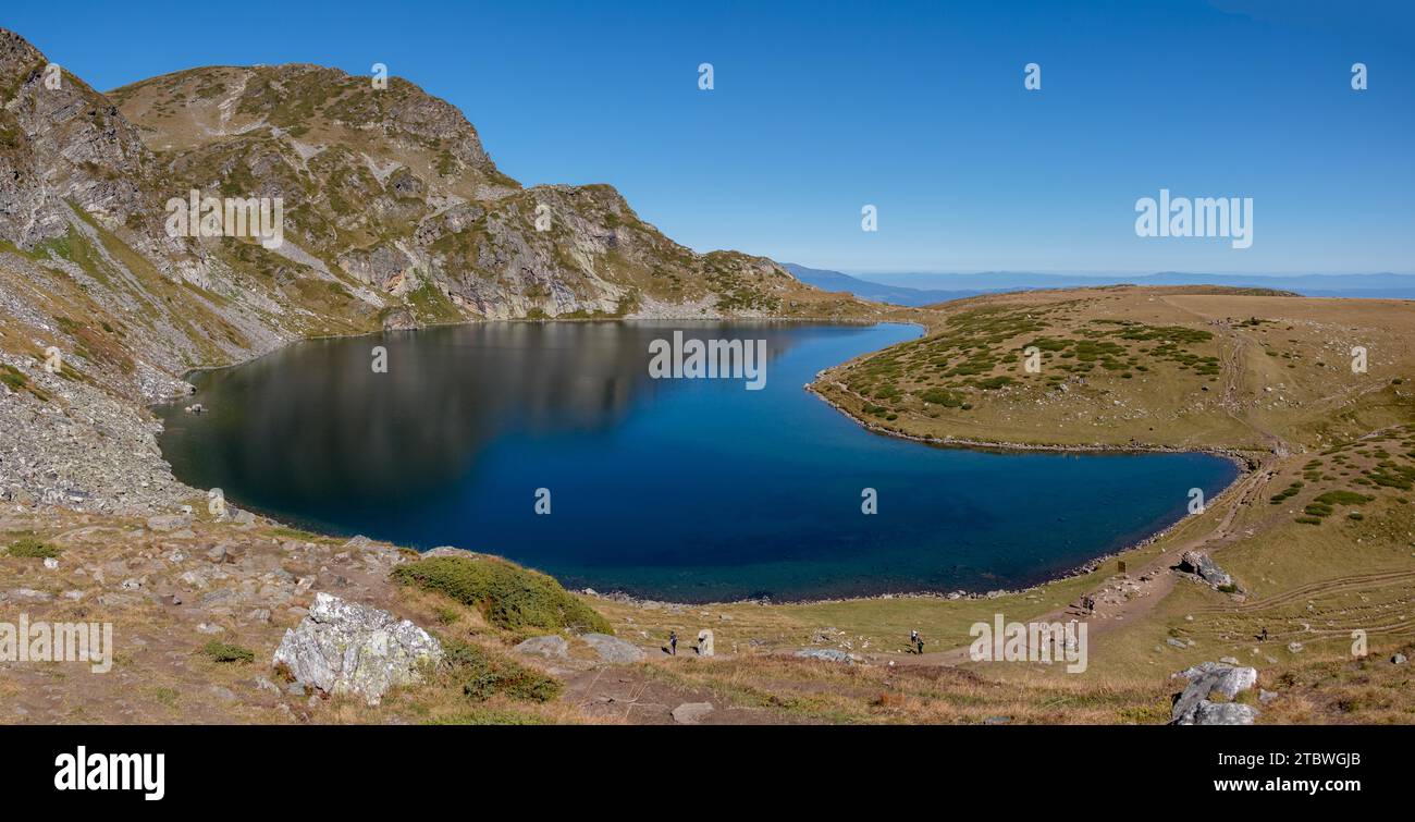 A panorama picture of the Kidney Lake, one of the Seven Lakes of the ...