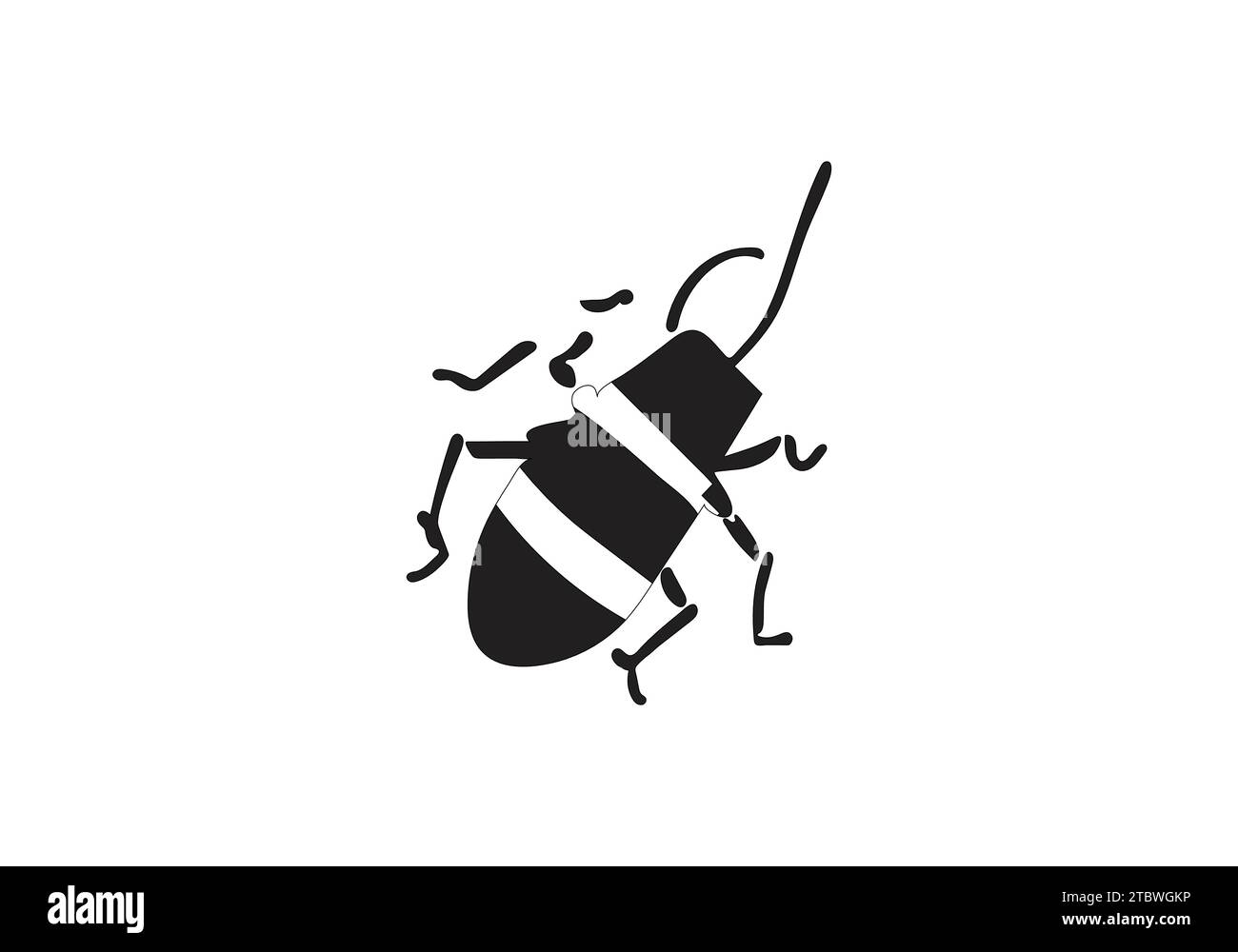 African Sugarcane Borer minimal style icon illustration design Stock ...