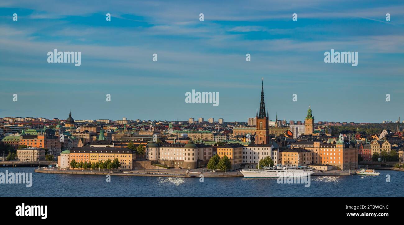 A picture of the old town of Stockholm at sunset (Gamla Stan Stock ...