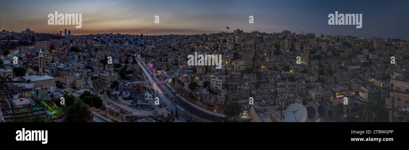 A panorama picture of Amman, showing the north area of the city as seen ...