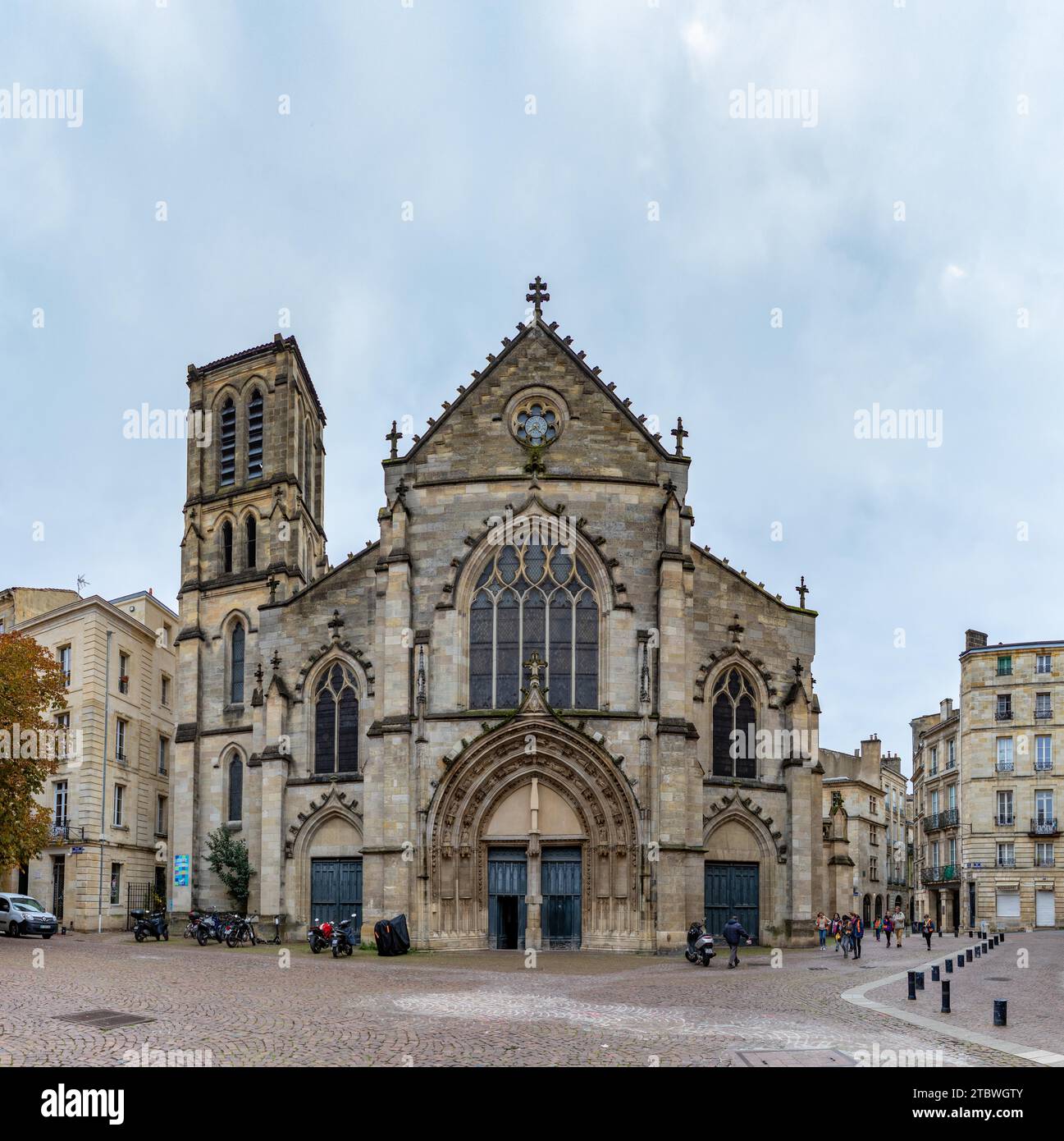 A panorama picture of the Saint-Pierre Church Stock Photo - Alamy