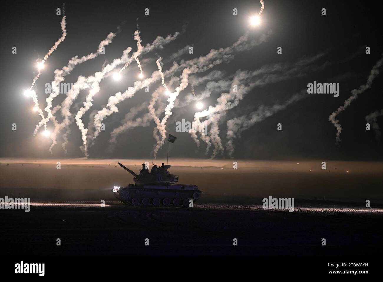 Beijing, Kuwait. 6th Dec, 2023. A military vehicle is seen in a joint ...