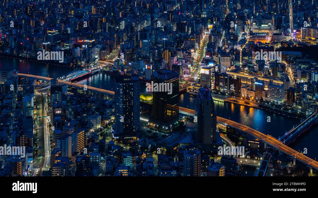 Tokyo sumida river night view hi-res stock photography and images - Alamy