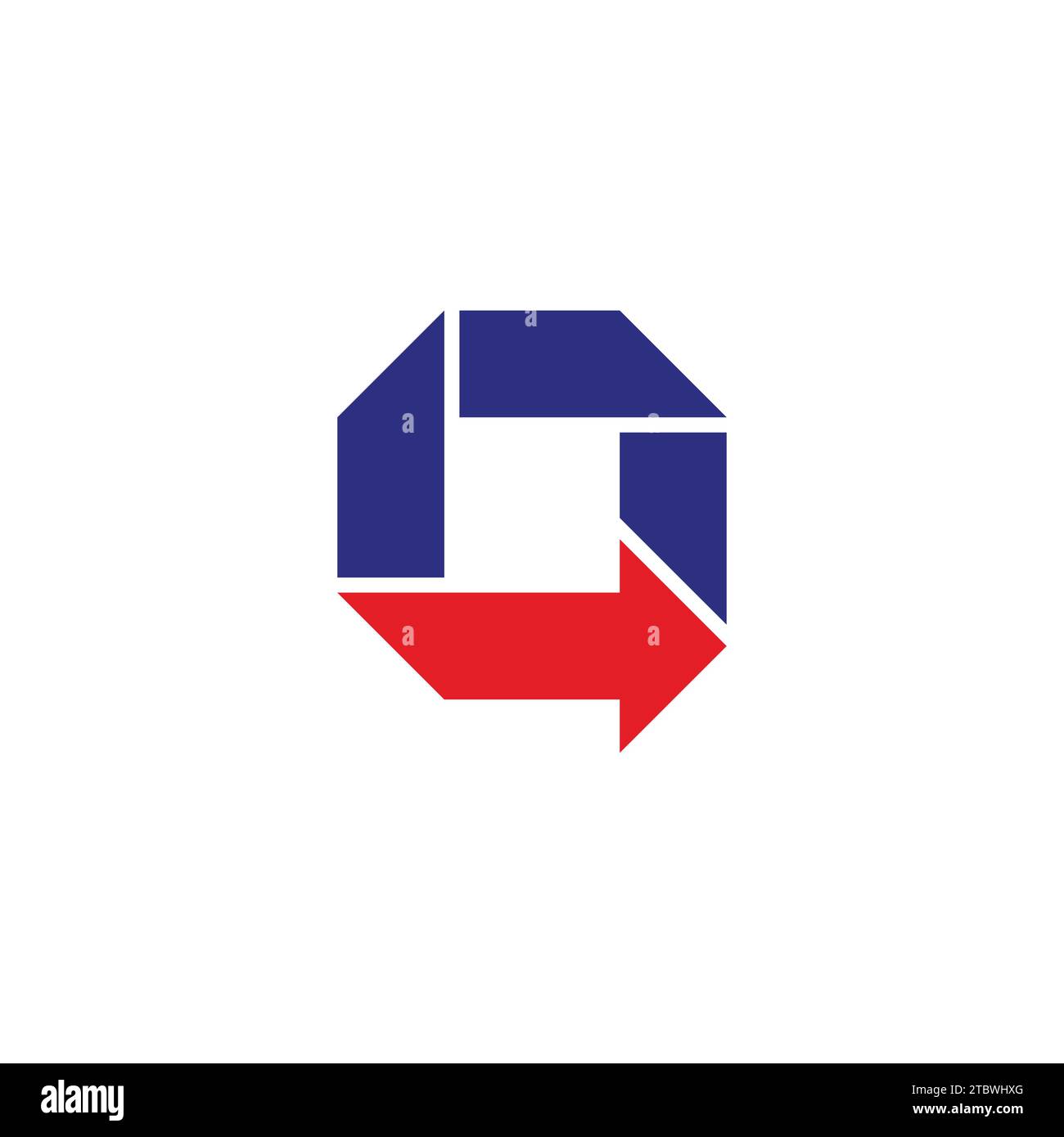 letter o process arrow geometric logo vector Stock Vector Image & Art ...