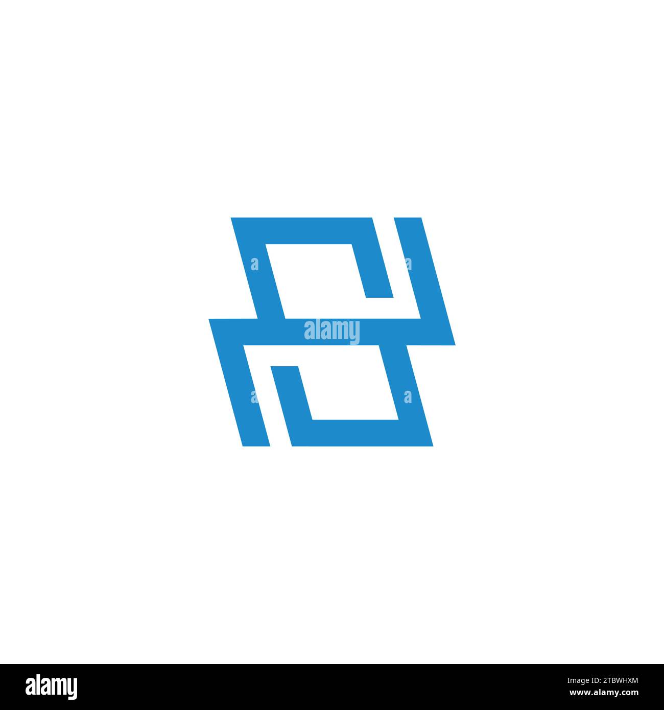 letter ns simple geometric ambigram logo vector Stock Vector Image ...