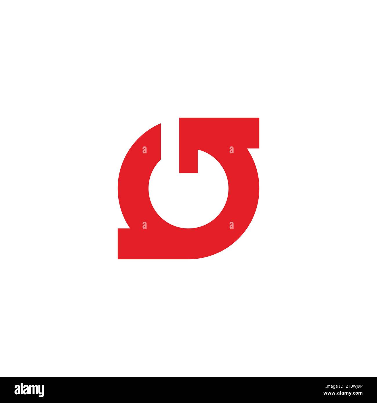 round arrow power button symbol logo vector Stock Vector Image & Art ...