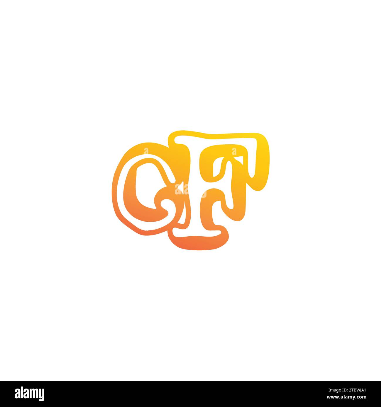 letter cf grunge gradient logo vector Stock Vector Image & Art - Alamy