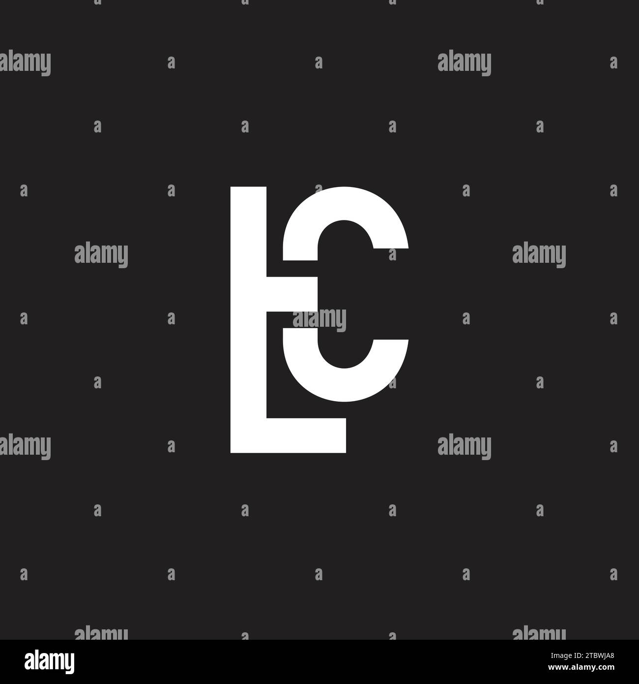 letter tc simple linked geometric logo vector Stock Vector Image & Art ...