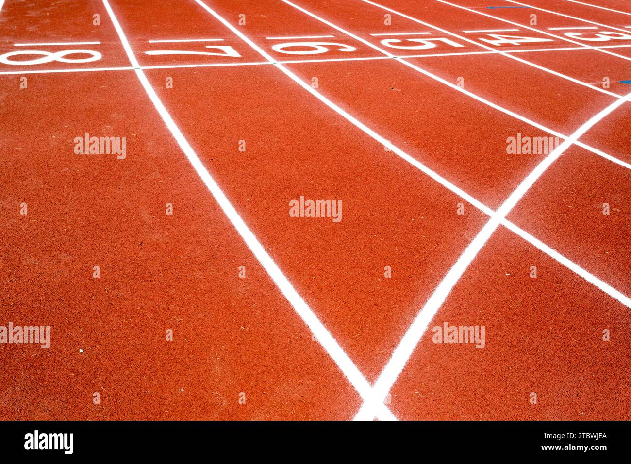 Bangkok, Thailand - March 9, 2018: Outdoor oval running track and ...