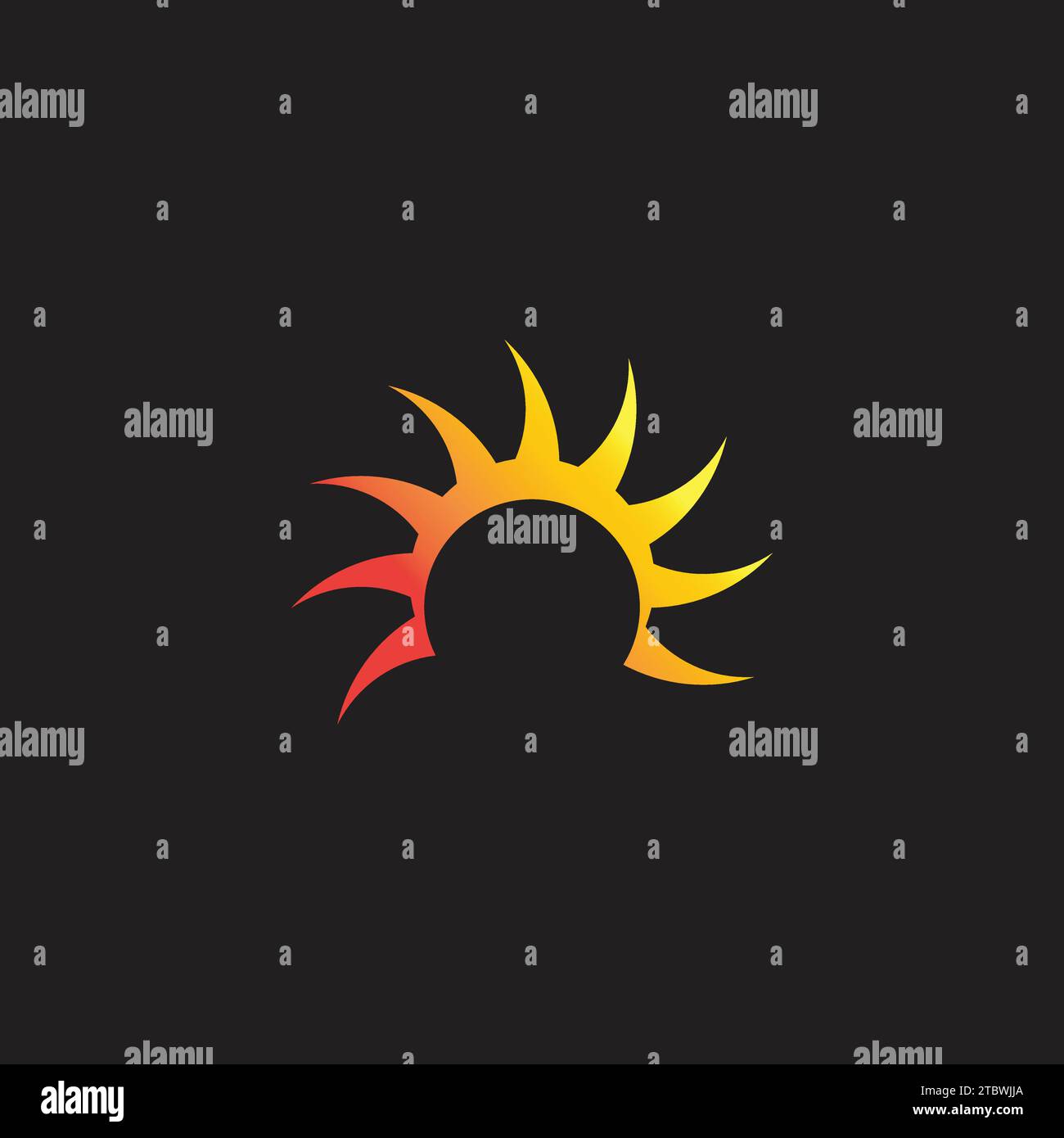 abstract gradient sun swirl simple logo vector Stock Vector Image & Art ...