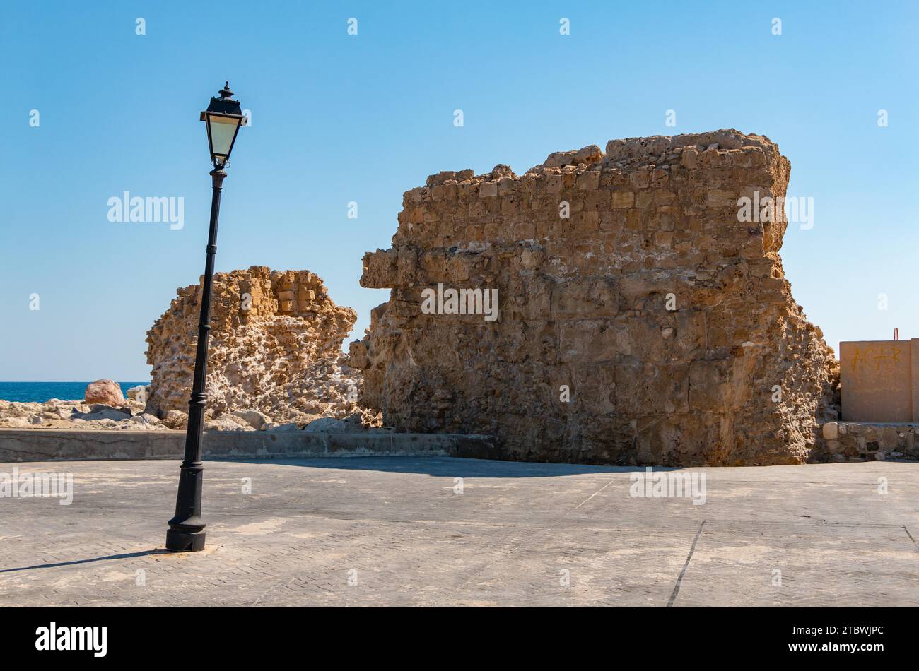 A picture of the ruins of an Ancient Fort next to the Medieval Castle ...