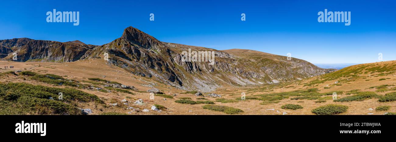 A panorama picture of the Rila National Park landscape Stock Photo - Alamy