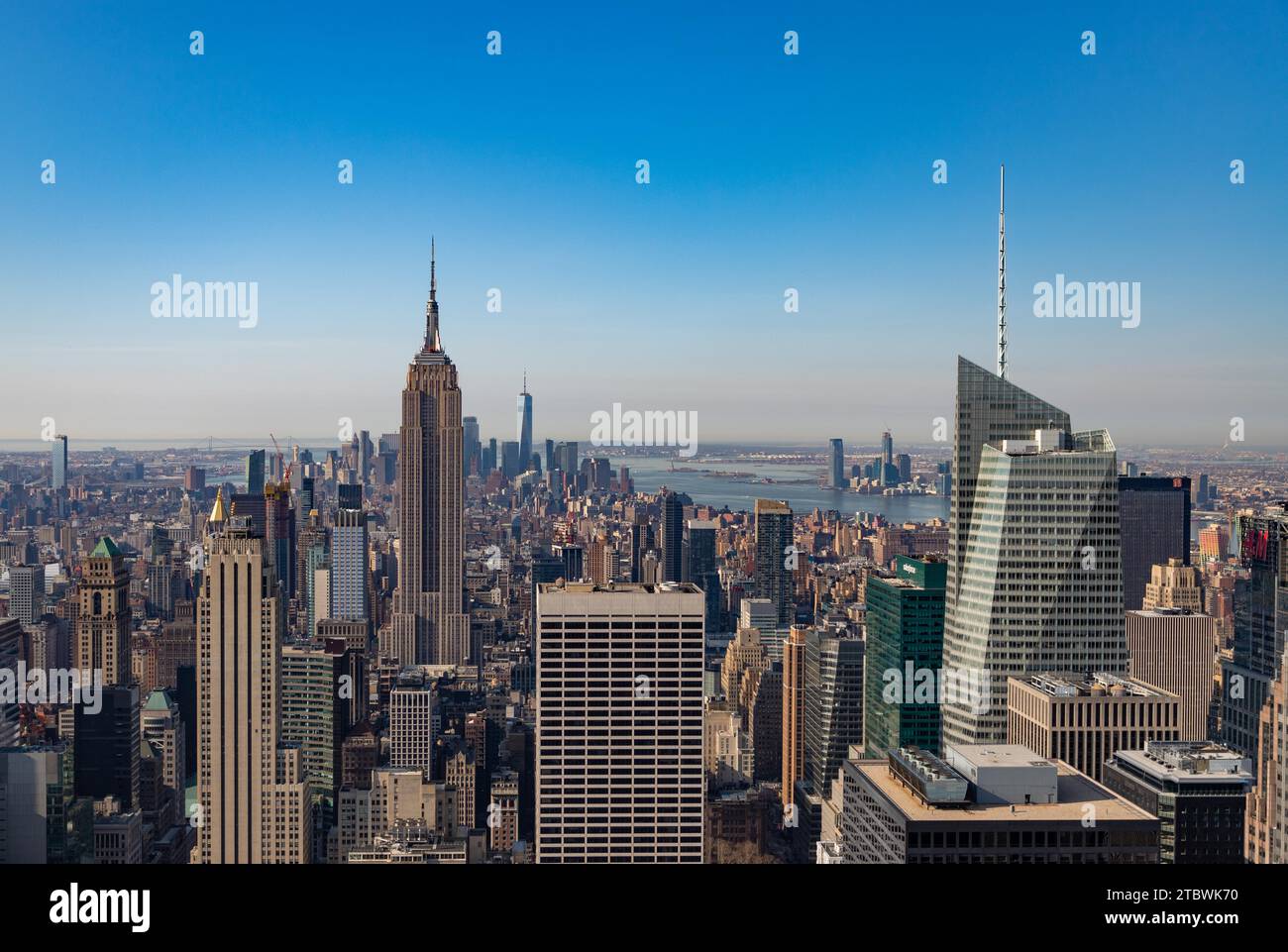 A picture of New York's Manhattan and Lower Manhattan buildings Stock ...