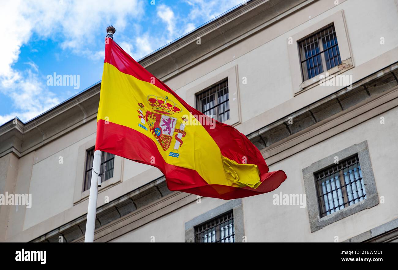 A picture of the Spanish flag Stock Photo - Alamy