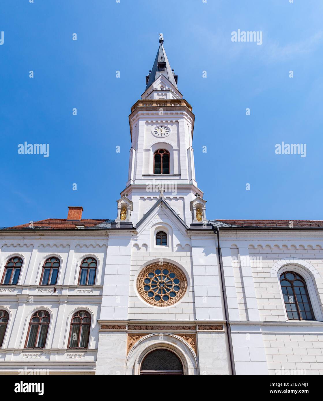 A picture of the Assumption of Mary Church in Celje Stock Photo - Alamy