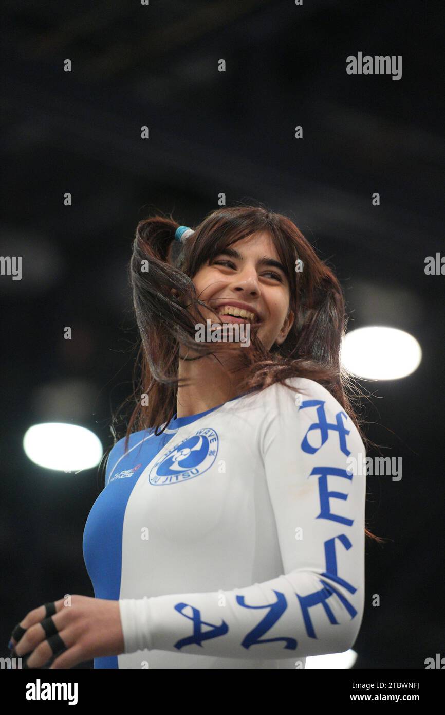 Las Vegas, Nevada, USA. 8th Dec, 2023. Helena Crevar gets ready to ...