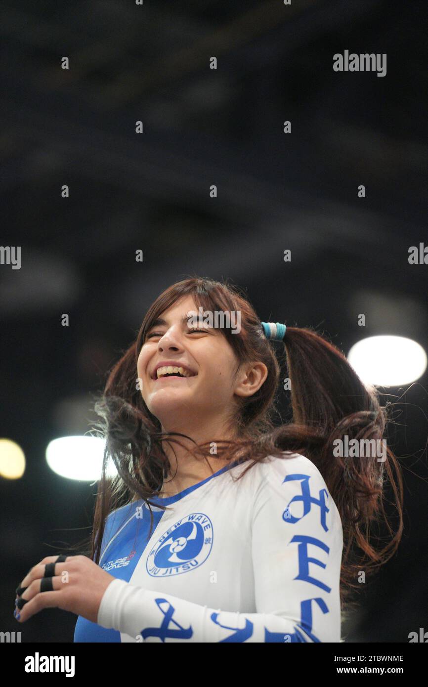 Las Vegas, Nevada, USA. 8th Dec, 2023. Helena Crevar gets ready to ...