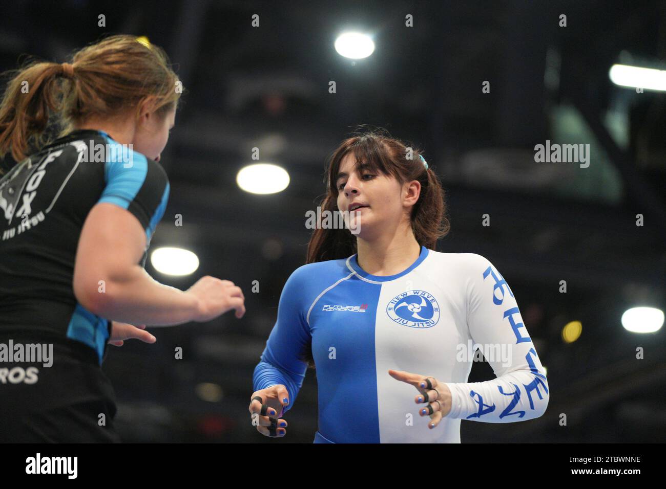 Las Vegas, Nevada, USA. 8th Dec, 2023. Helena Crevar faces her opponent ...