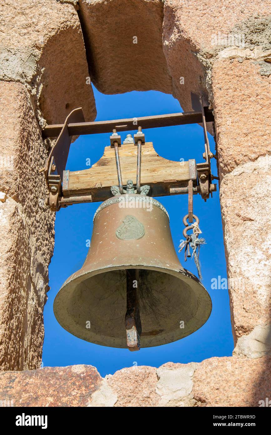 Bell in the Greek orthodox chapel at Mount Sinai, Egypt. Close up ...