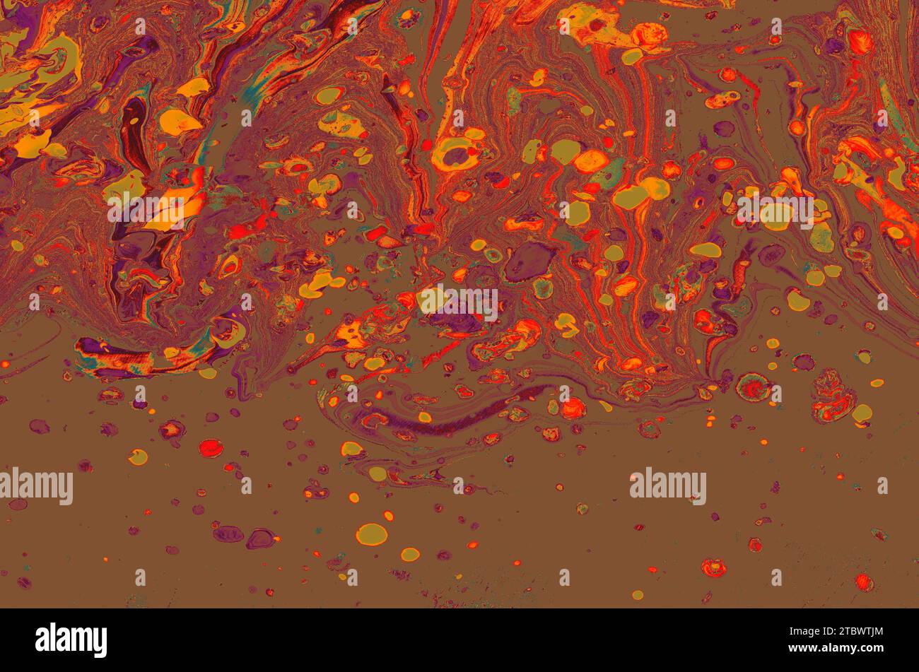 Traditional Ottoman Turkish abstract marbling art patterns as ...