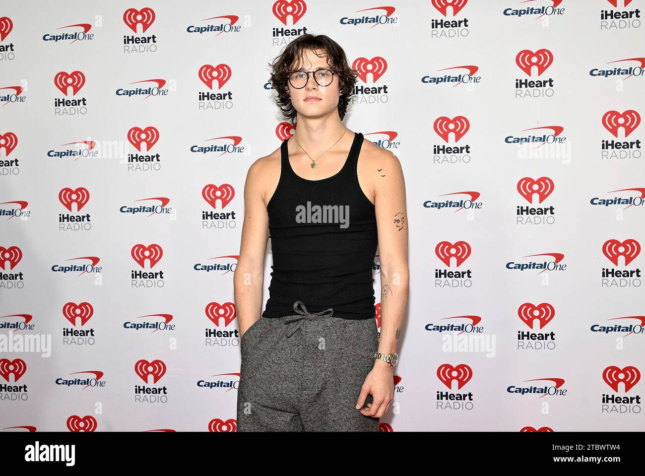 David Kushner arrives at the iHeartRadio Jingle Ball on Friday, Dec. 8 ...