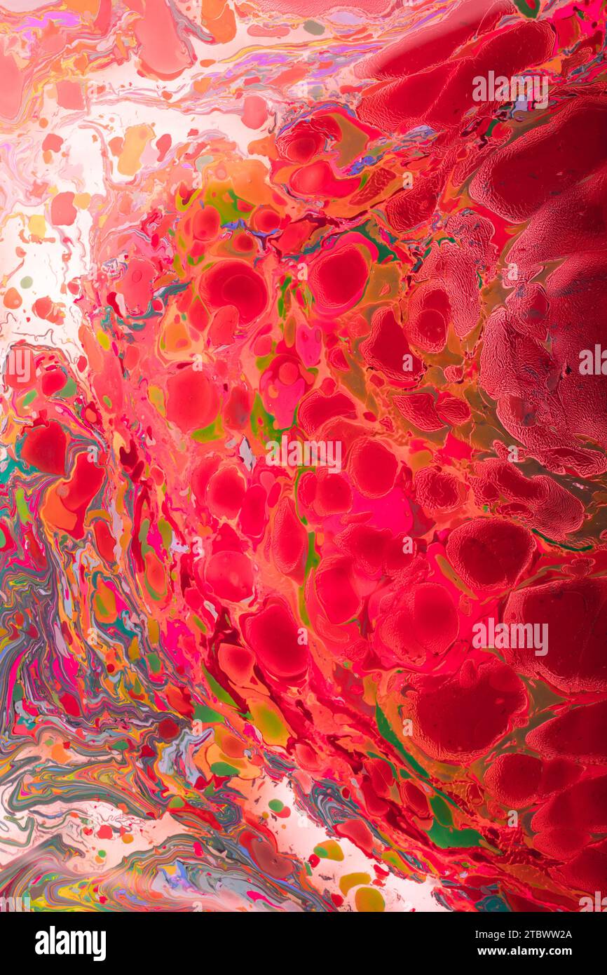 Traditional Ottoman Turkish marbling art patterns as abstract ...