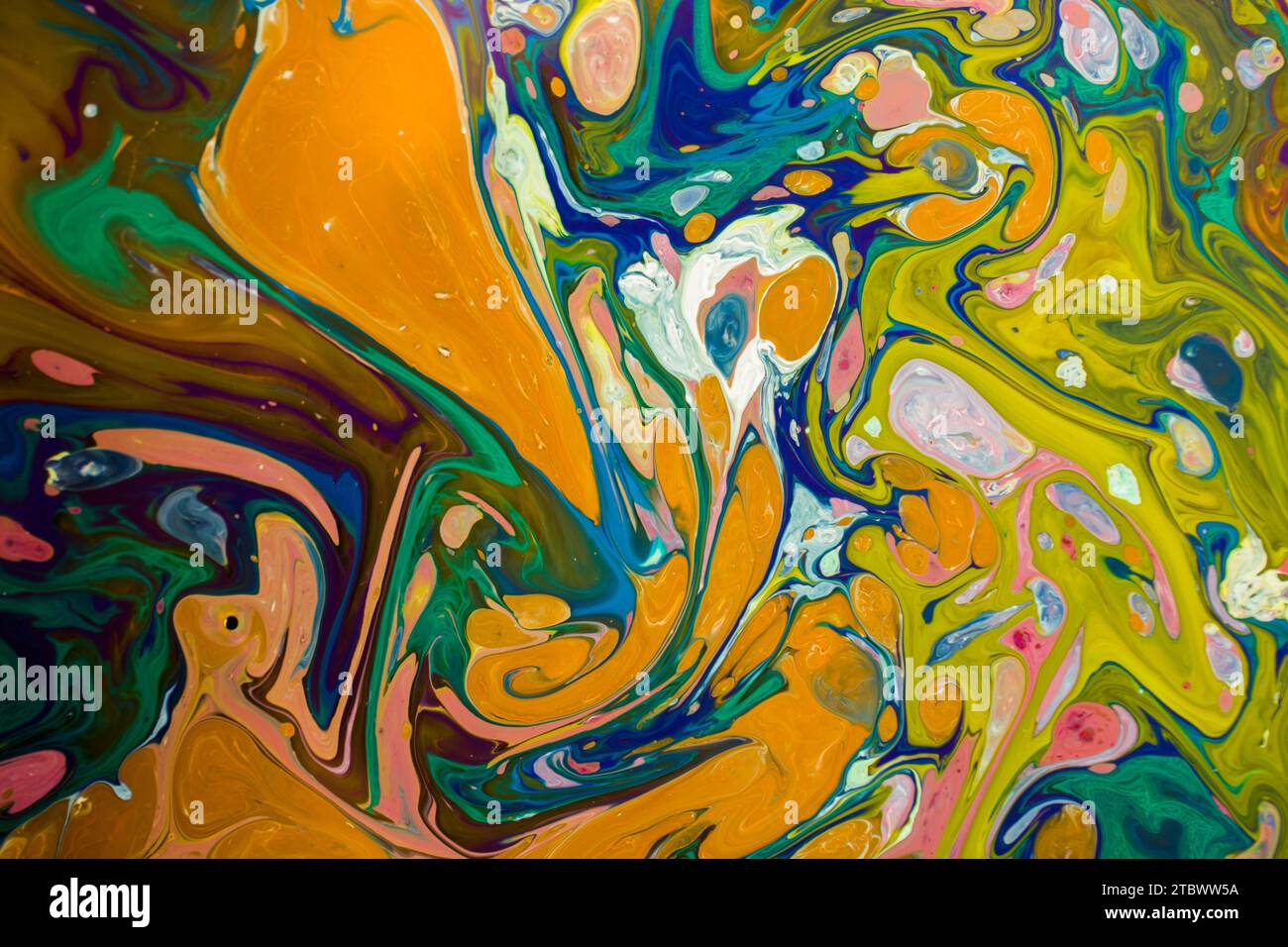 Traditional Ottoman Turkish marbling art patterns as abstract ...