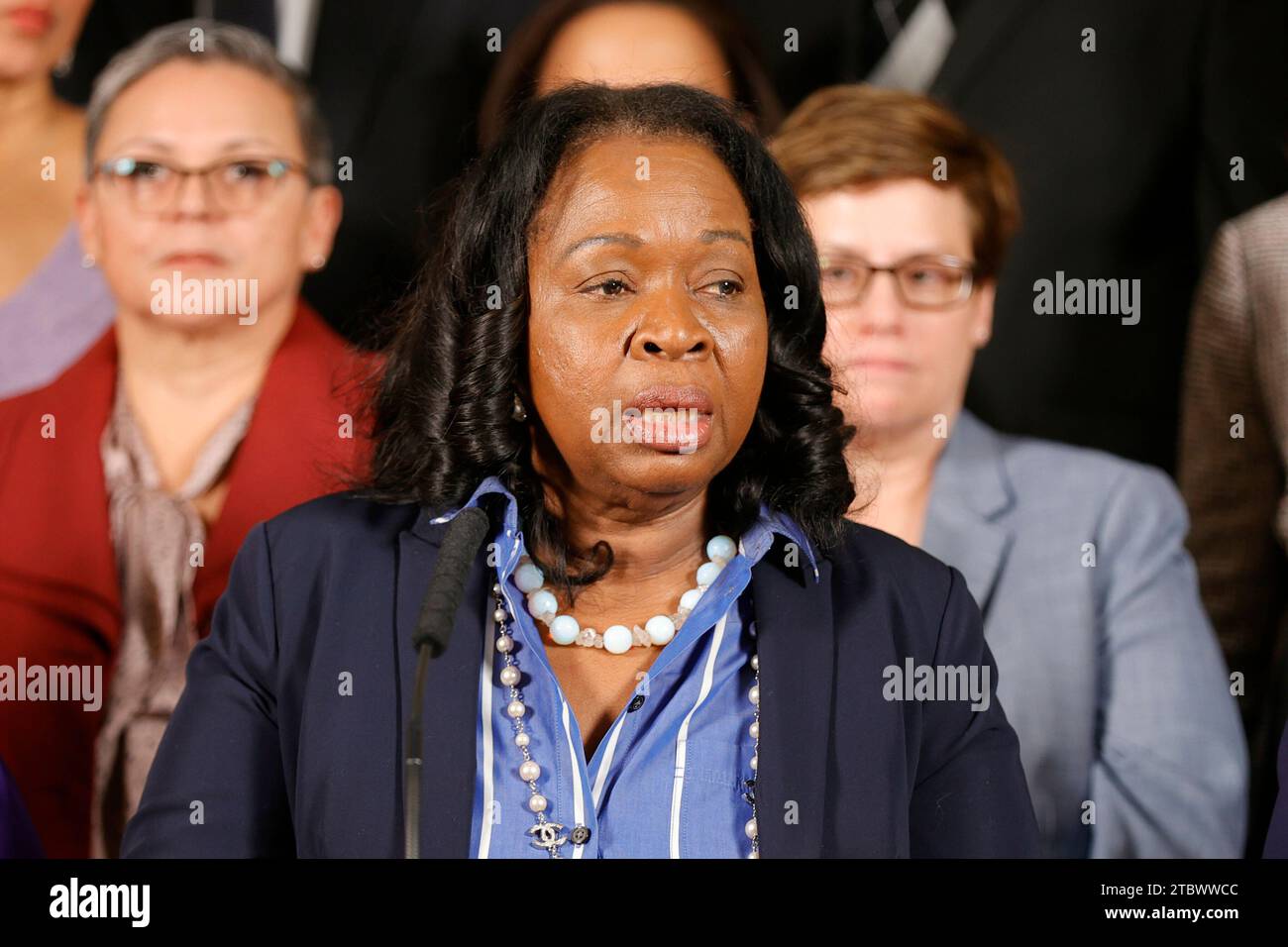 City Hall, New York, USA, December 08, 2023 - Mayor Eric Adams ...