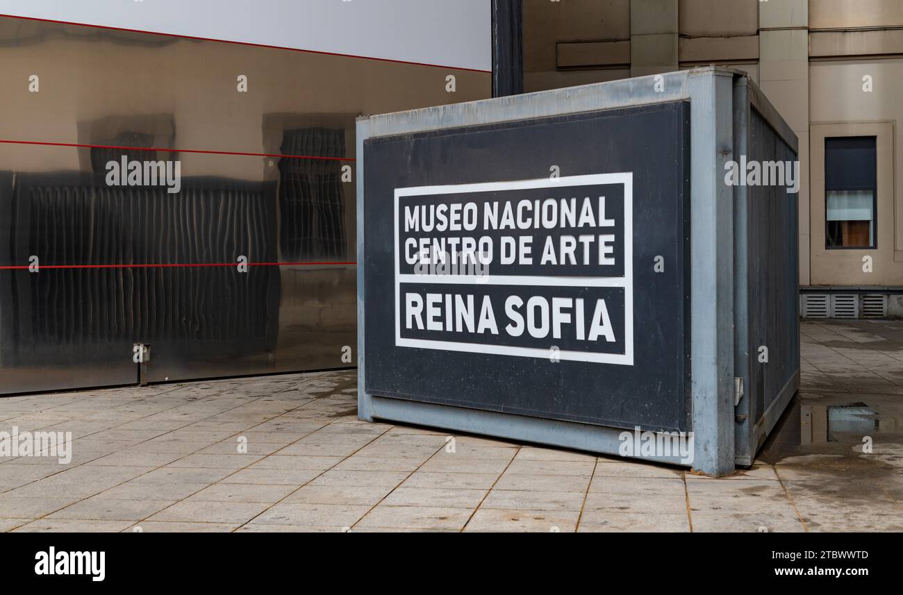 A picture of the Museo Nacional Centro de Arte Reina Sofia sign Stock ...