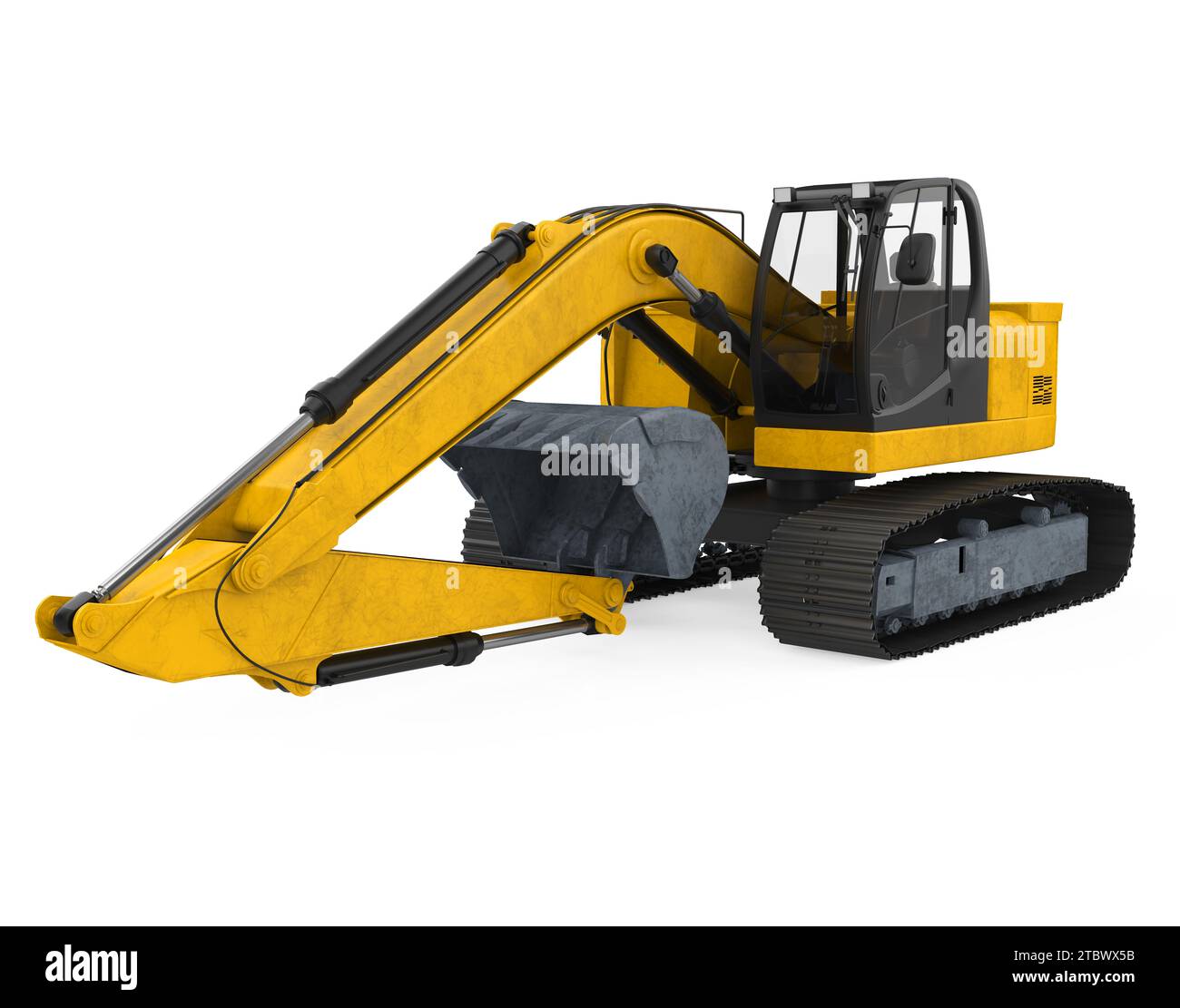 Bulldozer digger excavator yellow hi-res stock photography and images ...