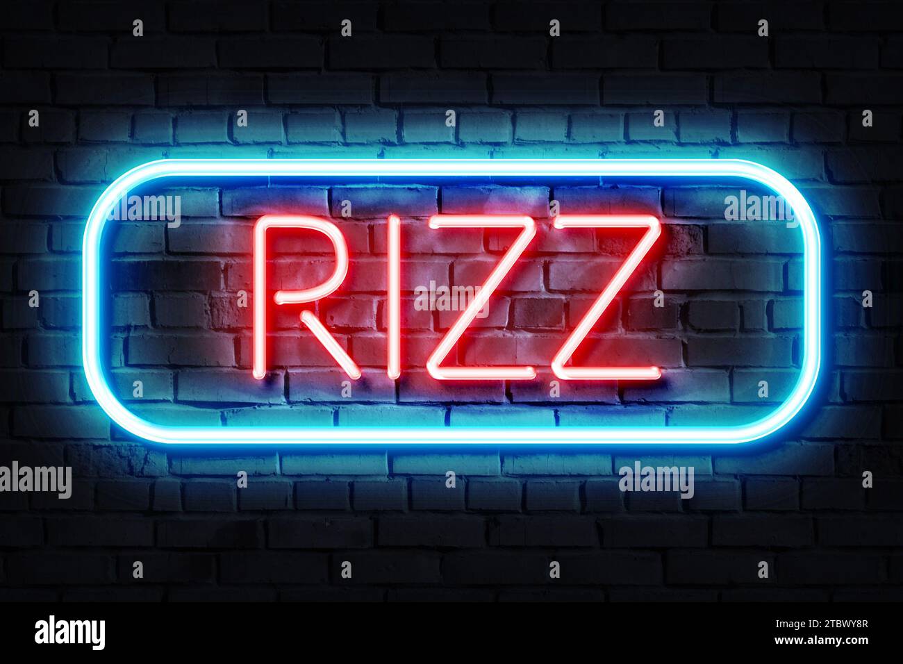 Rizz Neon Sign - Word of the year, Rizz is short for "charisma," and it ...