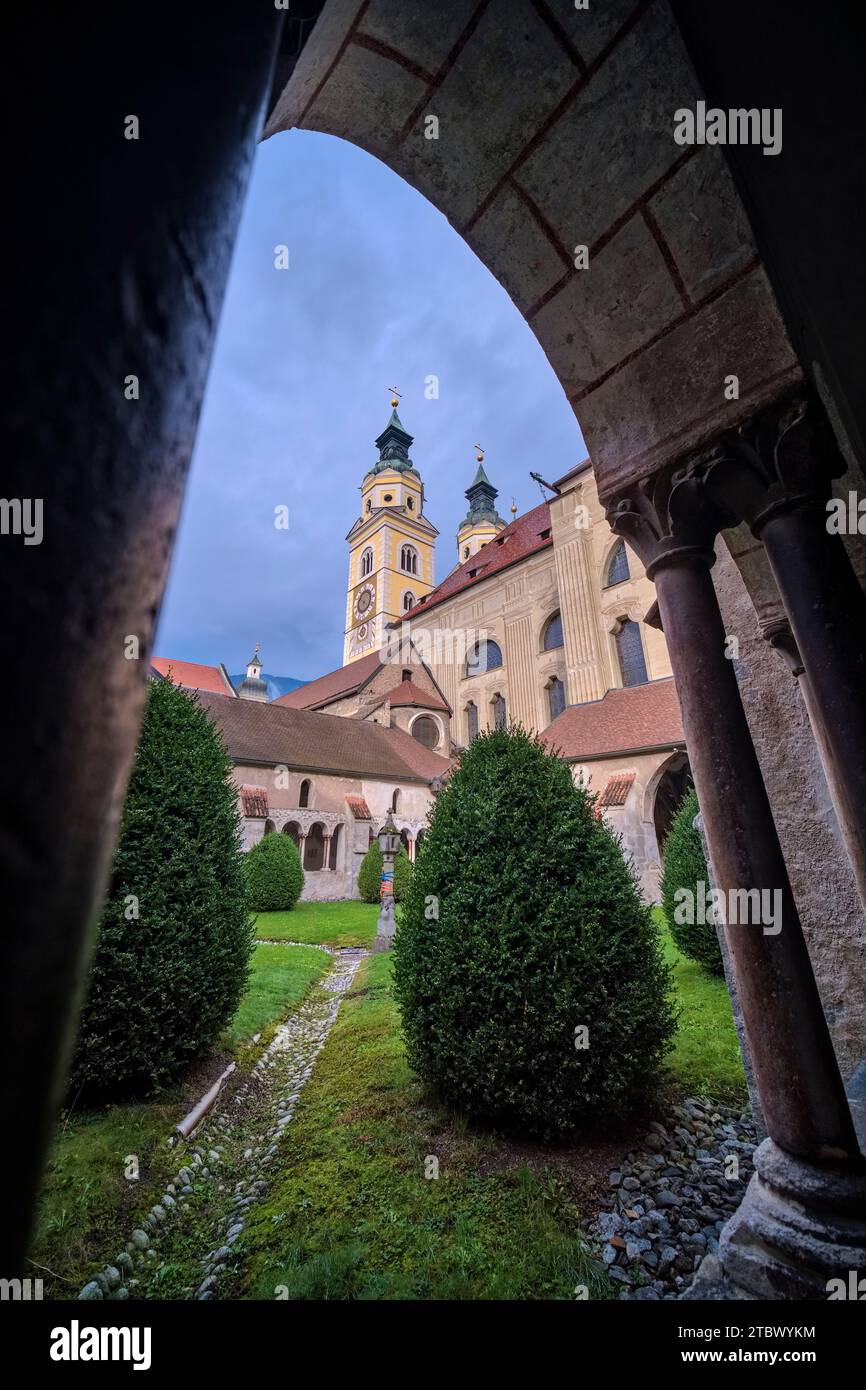 The church Cathedral of Brixen, Duomo di Bressanone, seen from the ...
