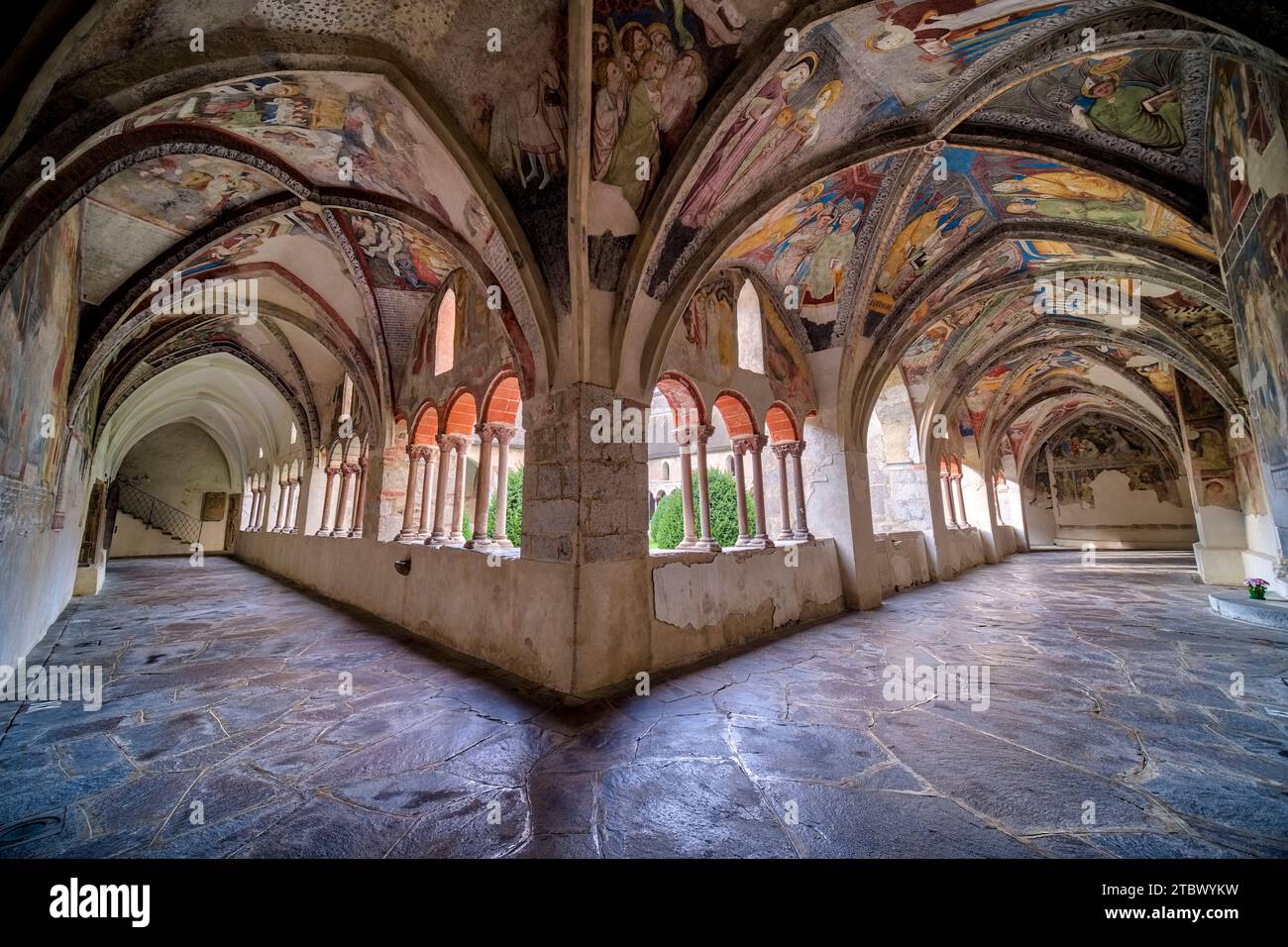 The cloister of the church Cathedral of Brixen, Duomo di Bressanone ...
