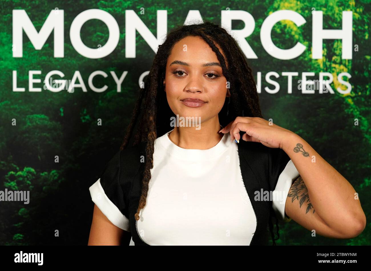 Kiersey Clemons poses at the premiere of the Apple TV+ streaming series ...