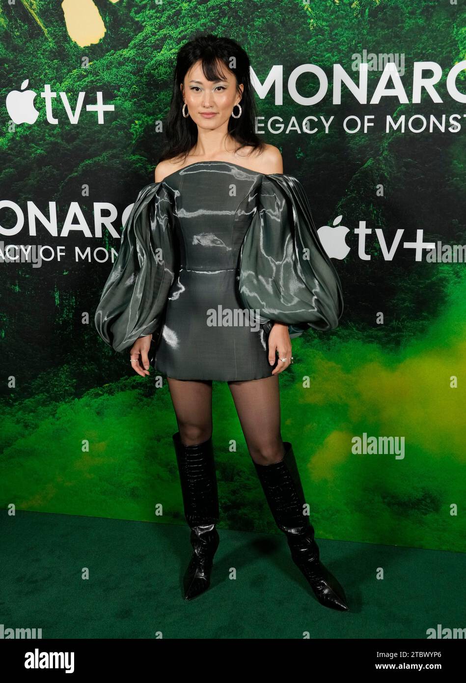 Mari Yamamoto poses at the premiere of the Apple TV+ streaming series ...