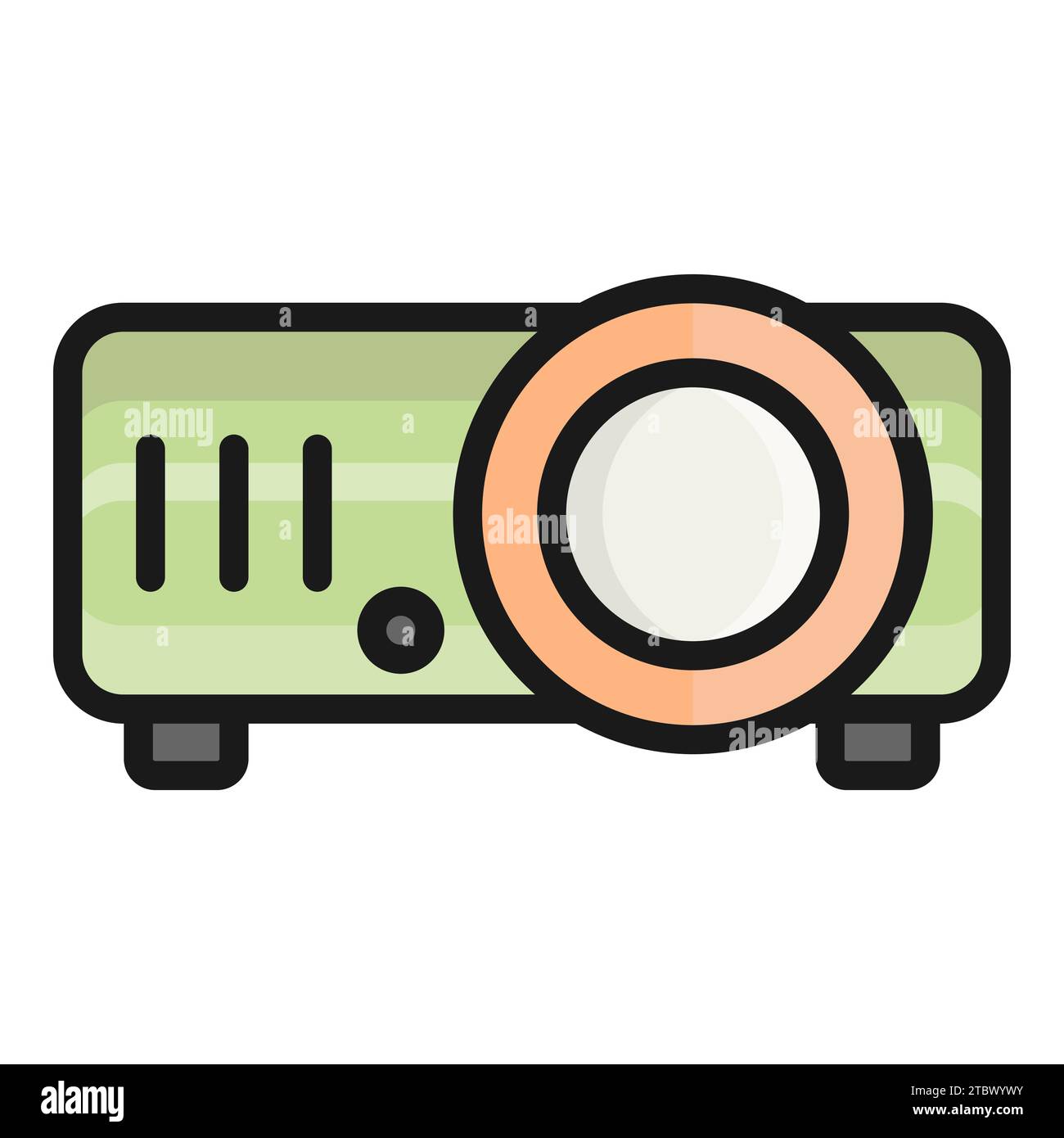 projector camera vector flat icon, school and education icon Stock ...