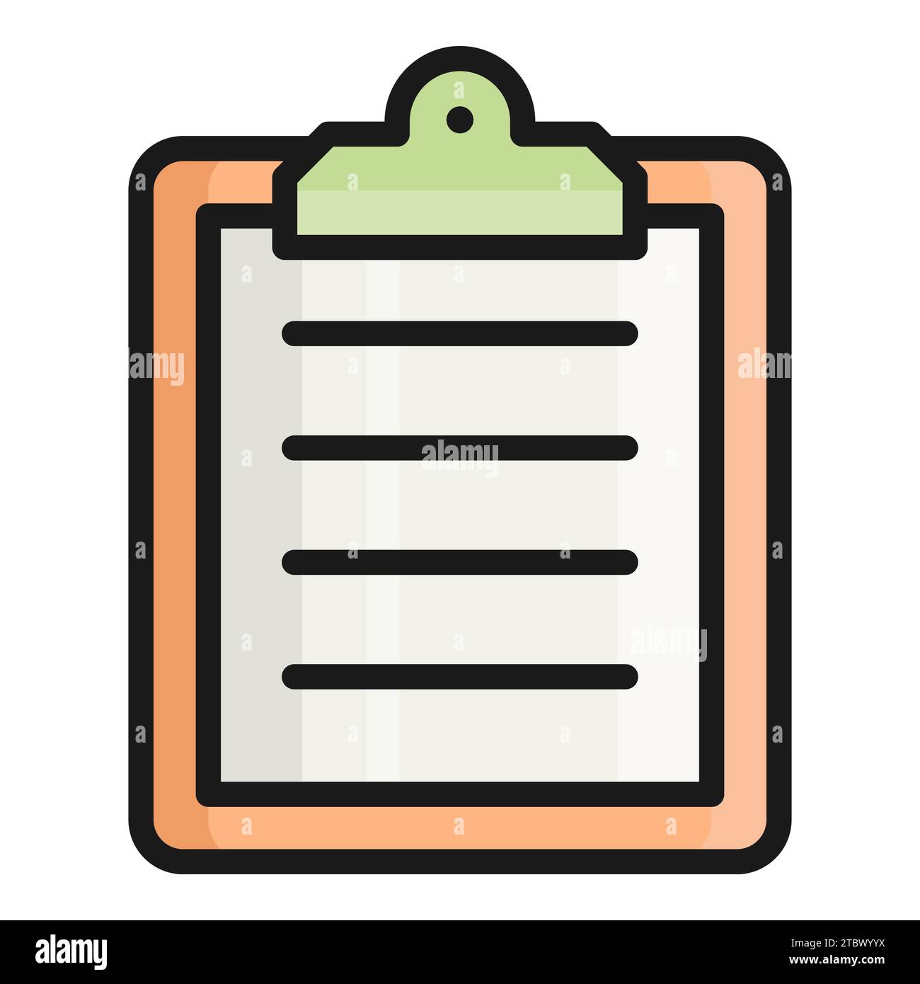 clipboard vector flat icon, school and education icon Stock Vector ...