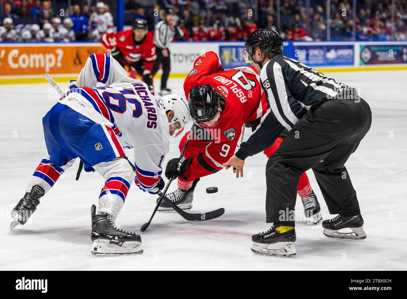 Rochester, New York, USA. 8th Dec, 2023. Rochester Americans forward ...