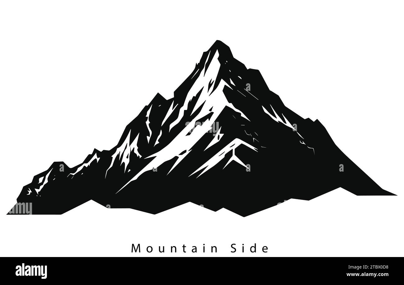 Mountains silhouette Black and White Stock Photos & Images - Alamy