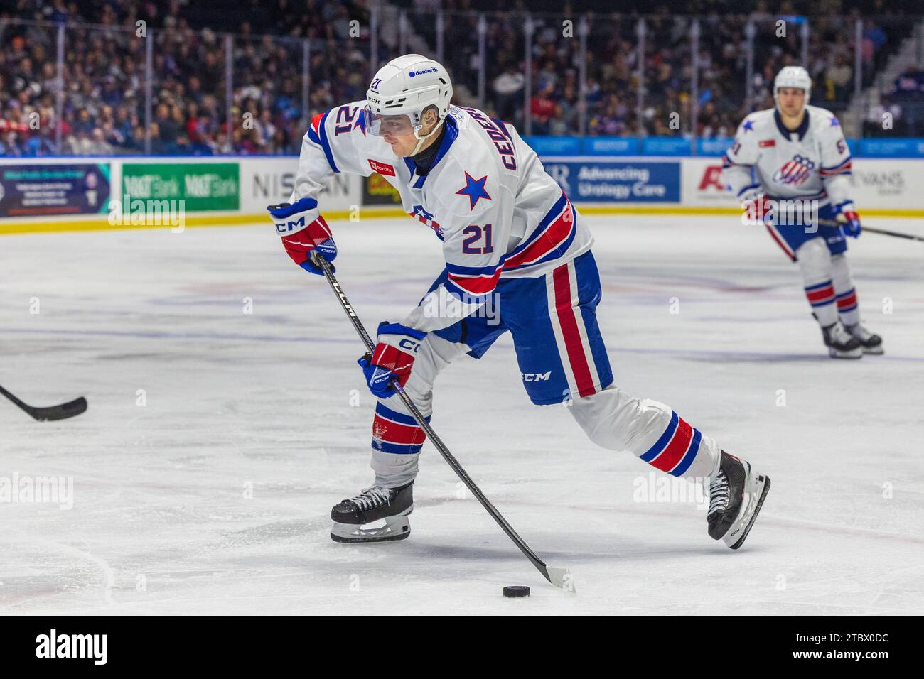 Rochester, New York, USA. 8th Dec, 2023. Rochester Americans forward ...