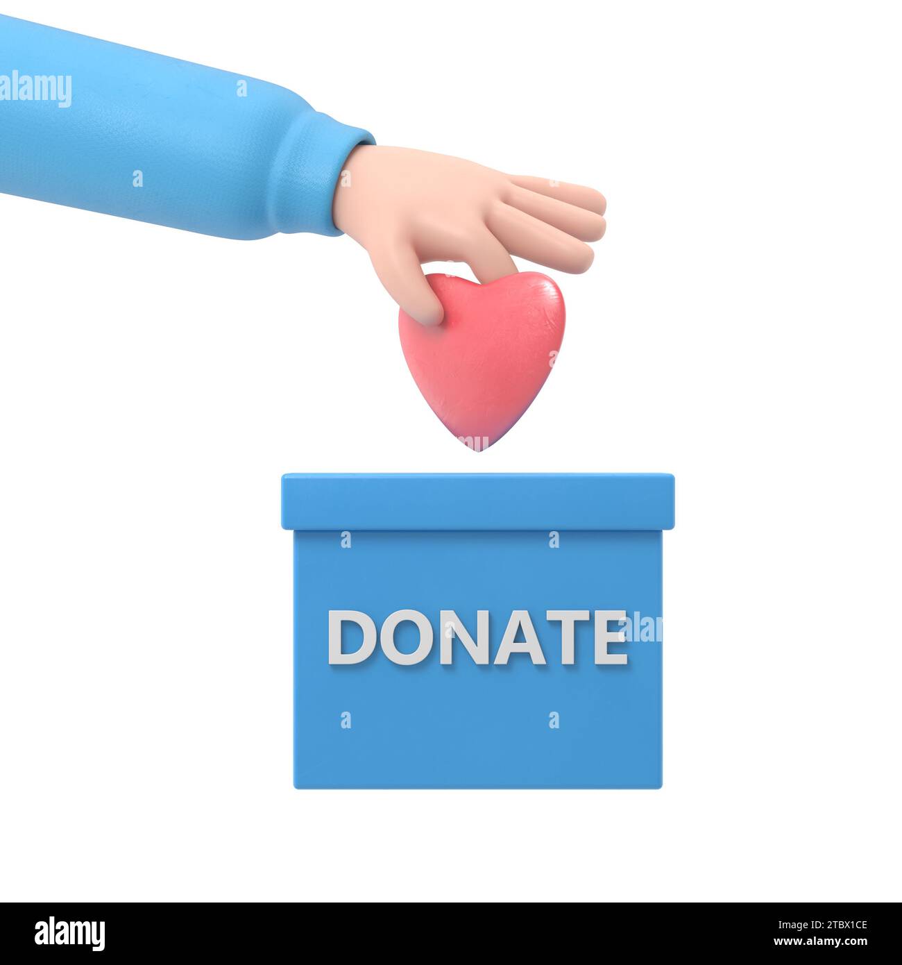 Medical donation concept.3d illustration flat line design. Donor day ...