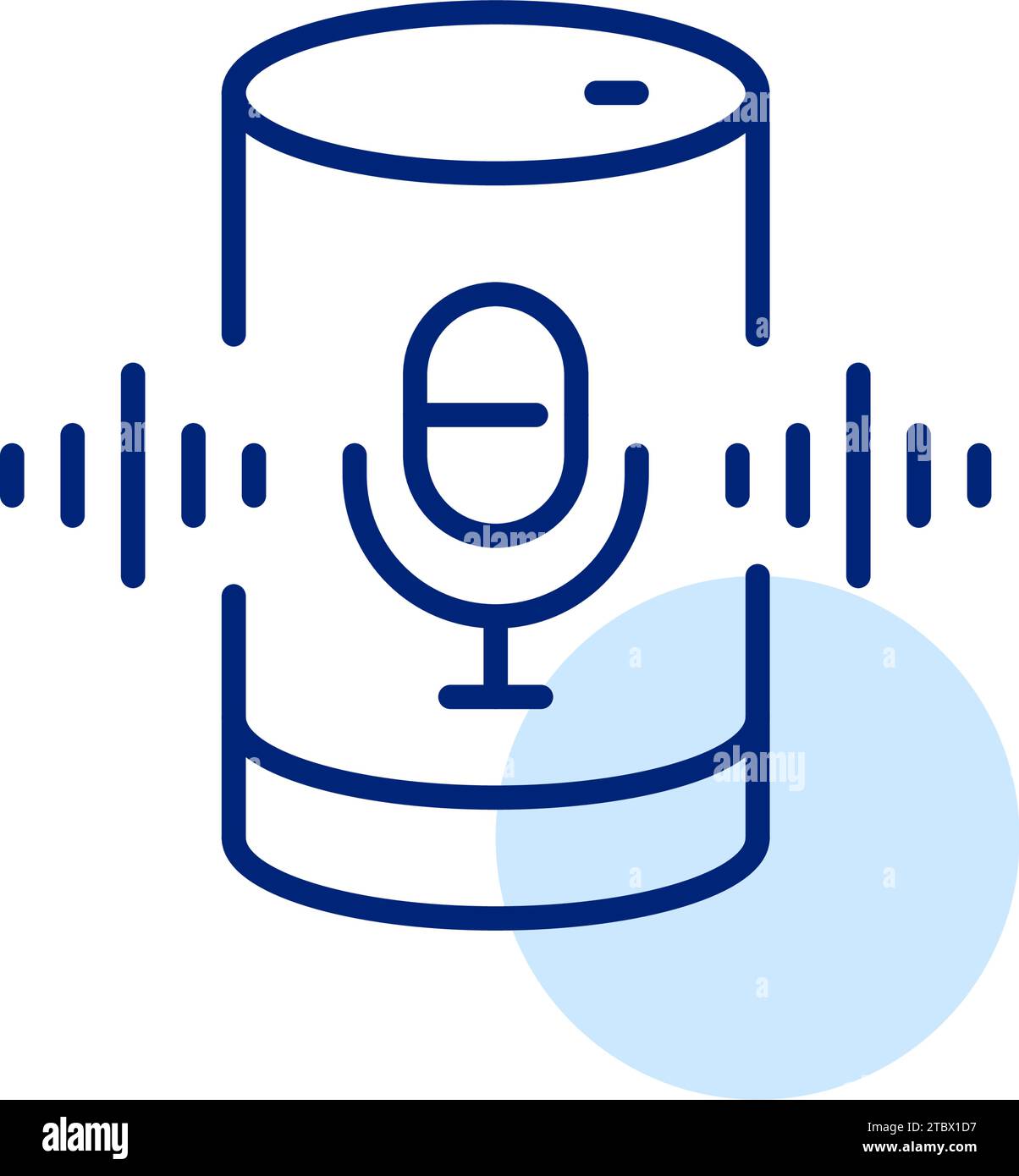 Smart speaker with voice recognition technology. Pixel perfect ...