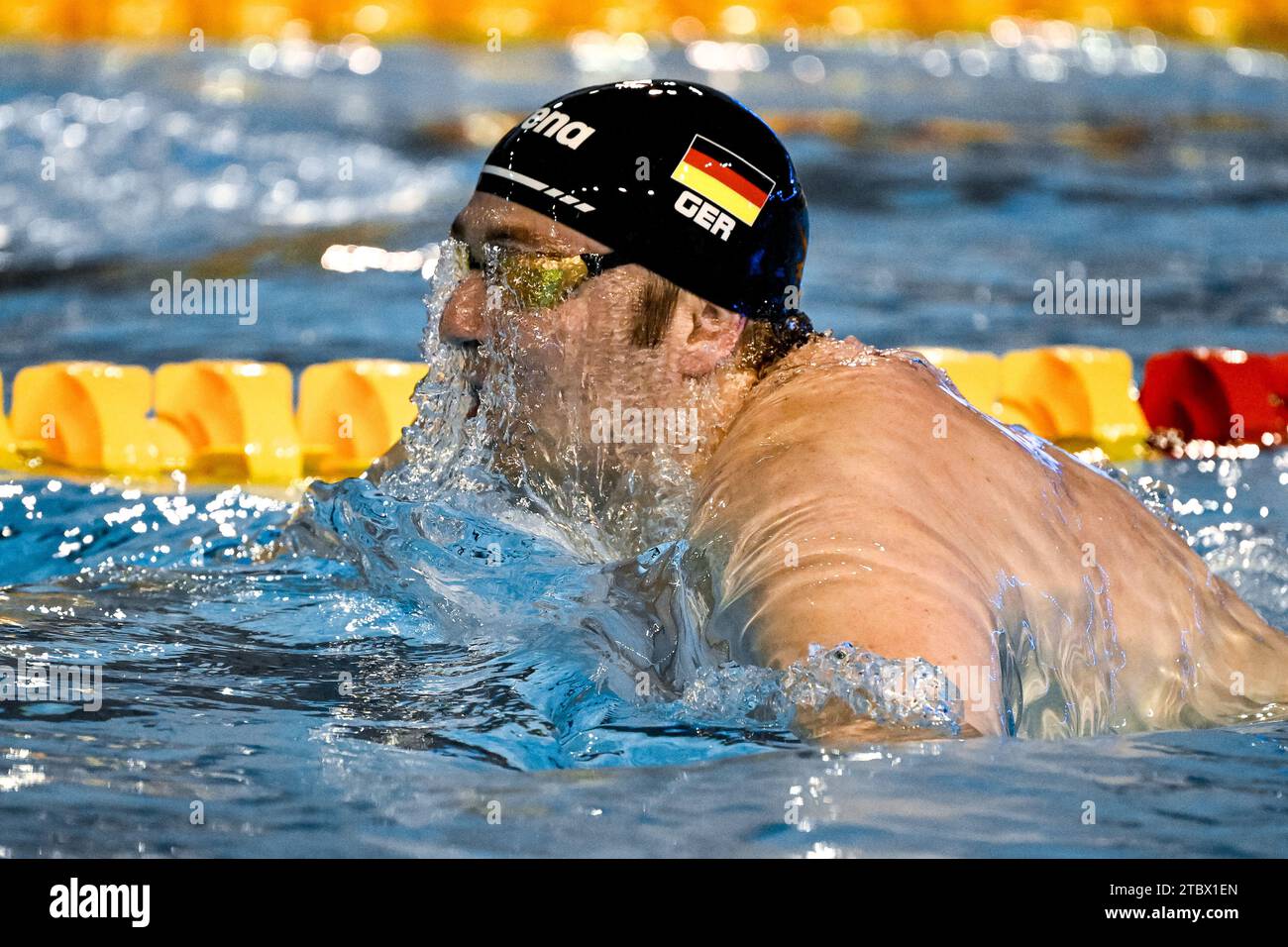 Marco Koch of Germany competes in the 200m Breaststroke Men Semifinals ...