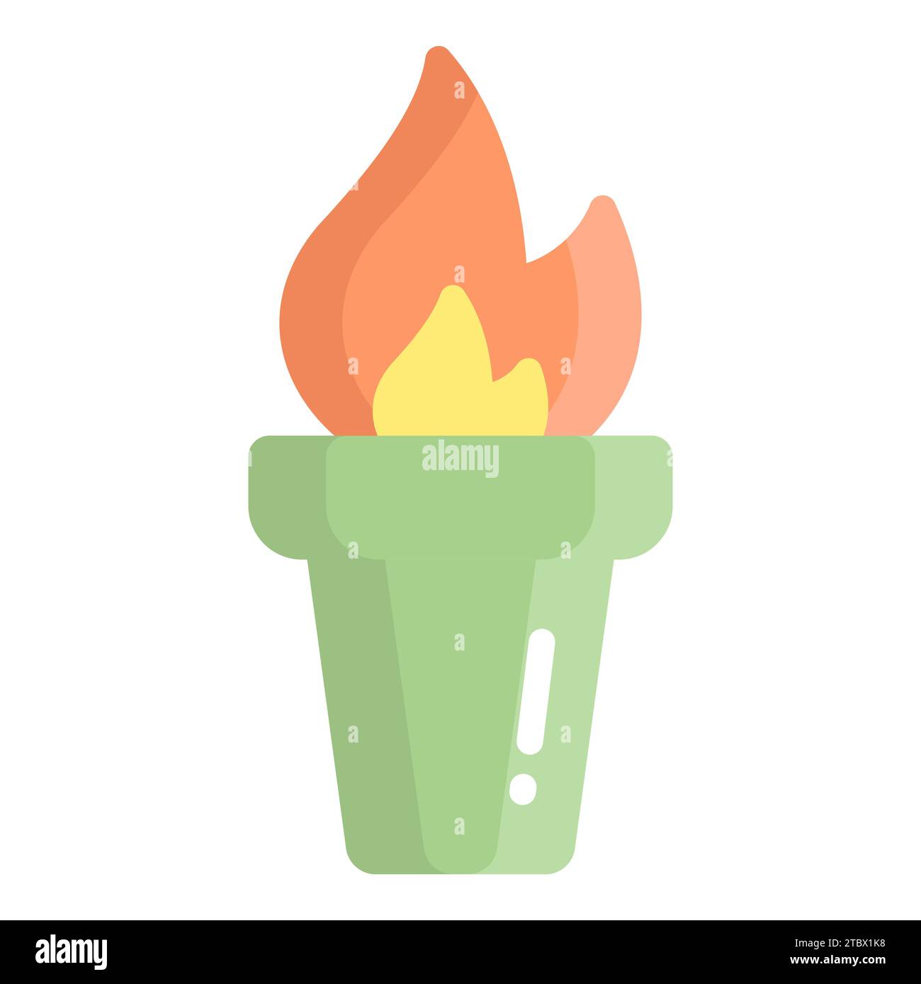 torch vector flat icon, school and education icon Stock Vector Image ...