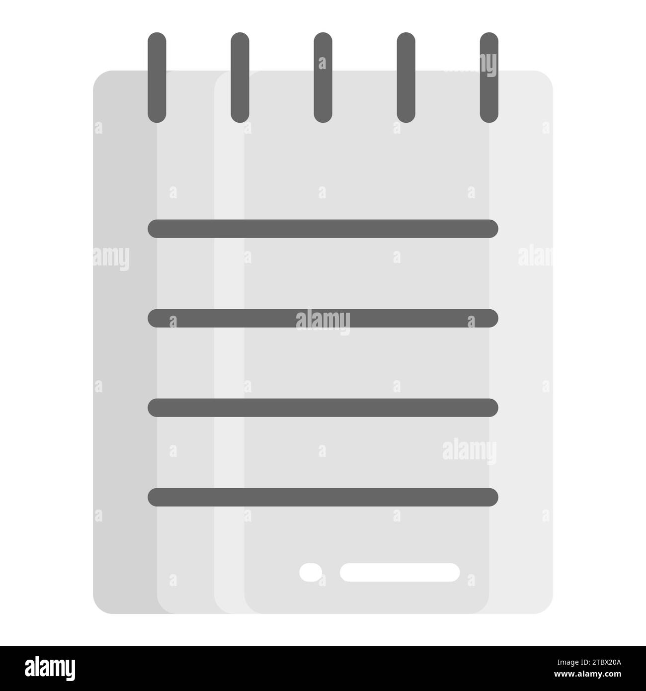 Flat notepad Cut Out Stock Images & Pictures - Alamy