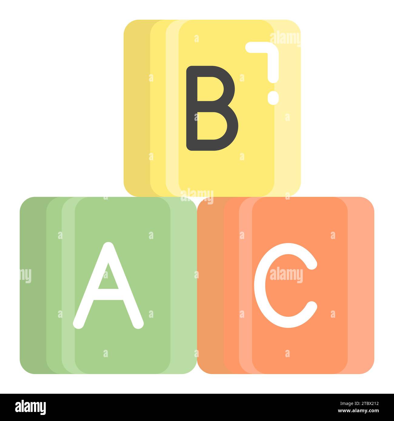 Blocks icon vector flat Cut Out Stock Images & Pictures - Alamy