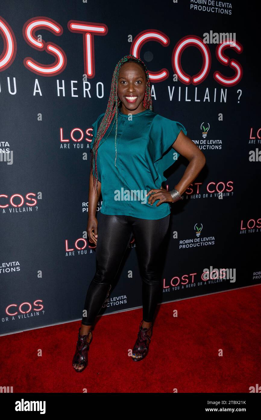 Los Angeles, USA. 08th Dec, 2023. Actress Janeshia Adams-Ginyard attends Los Angeles cosplay ...