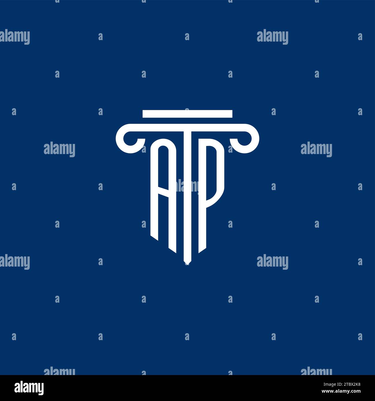 Logo initial letters ap hi-res stock photography and images - Alamy